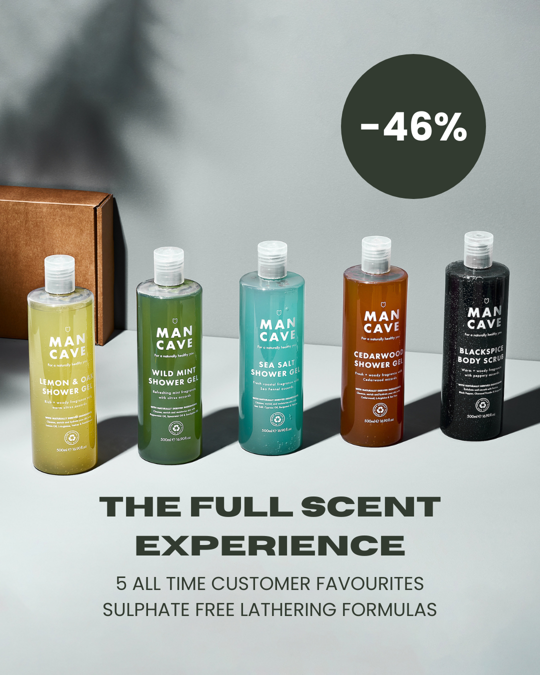 The 500ml Shower Gel Bundle – ManCave