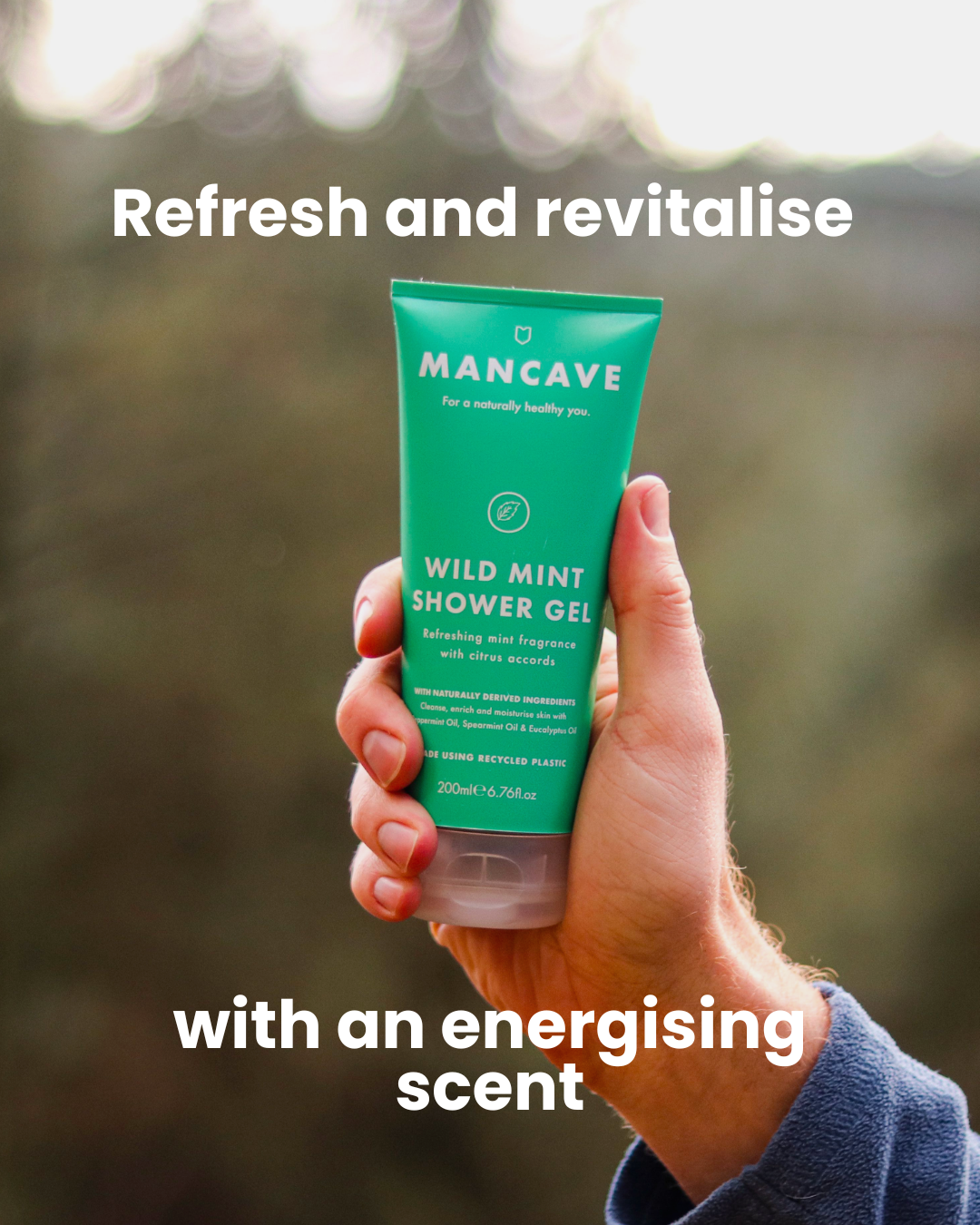 Wild Mint Shower Gel 200ml – ManCave